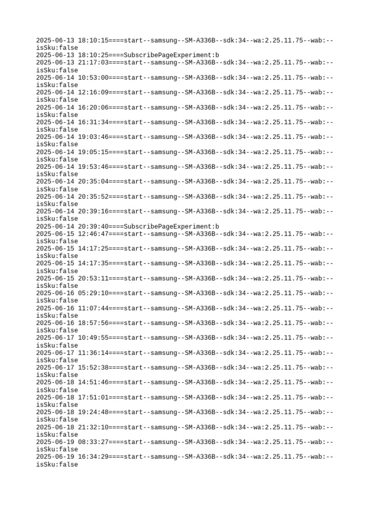 Samsung SM-A336B SDK Log Data | PDF
