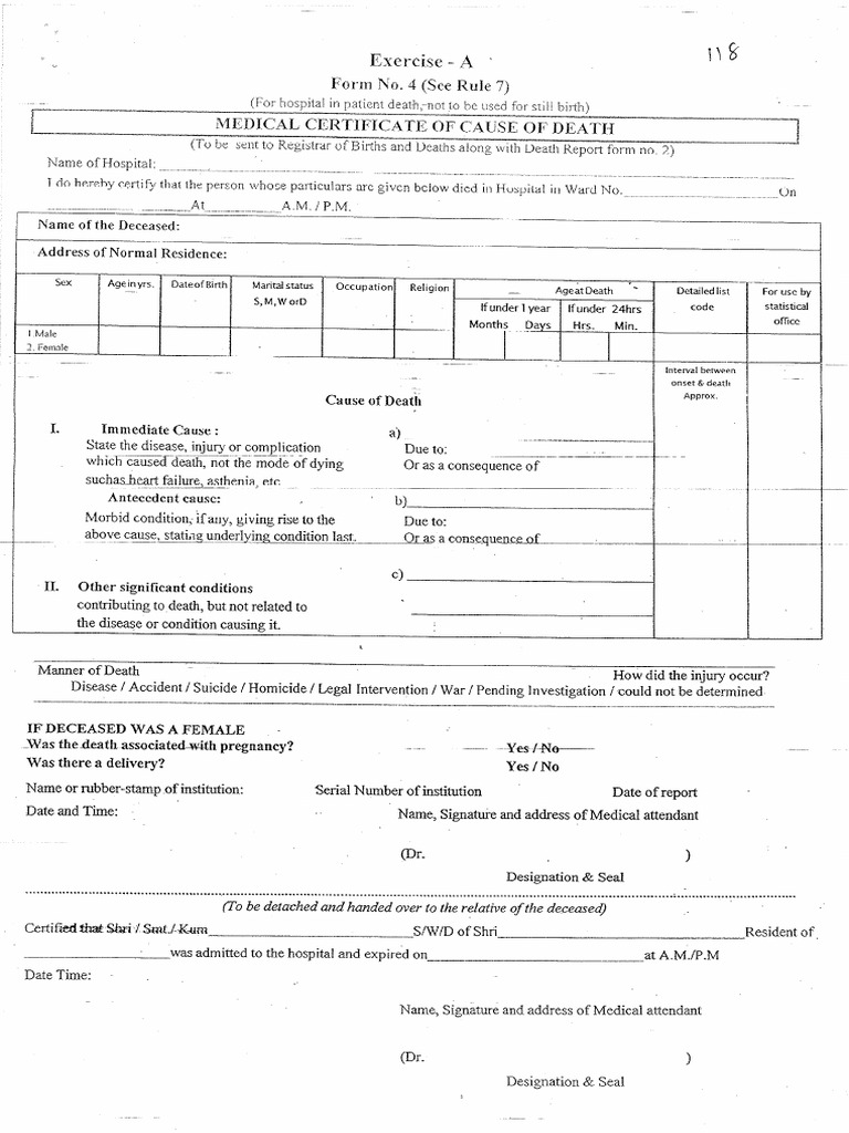 FMT Preliminary Exam Scan Certificate | PDF