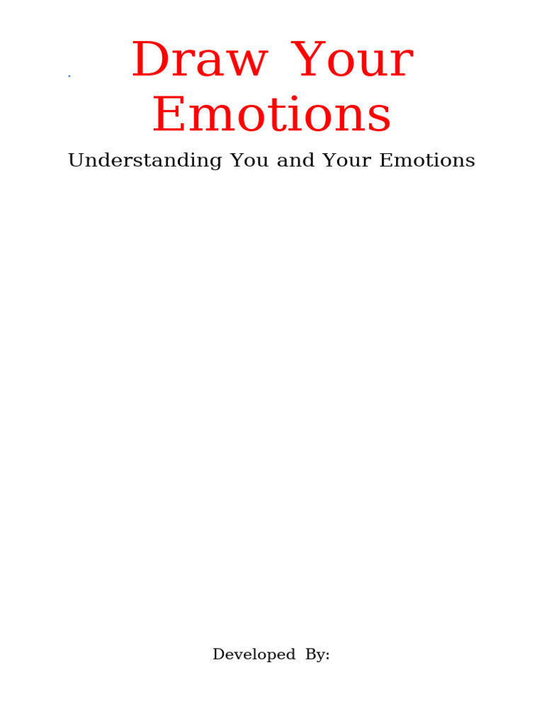 Draw Your Emotions | PDF | Emotions | Psychology