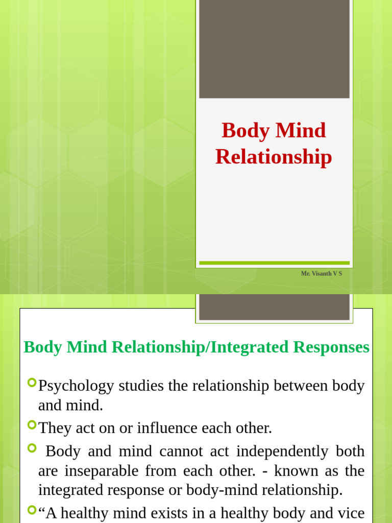 Body-Mind Relationship in Psychology | PDF | Mind | Psychology