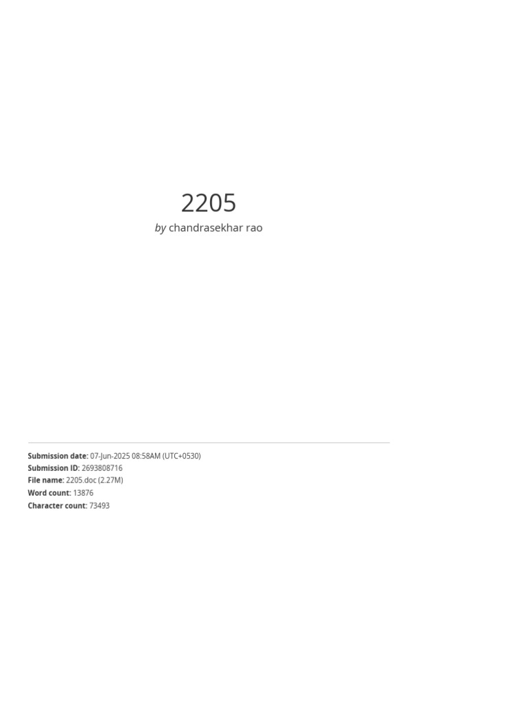 23a71d2205 Plag Report | PDF