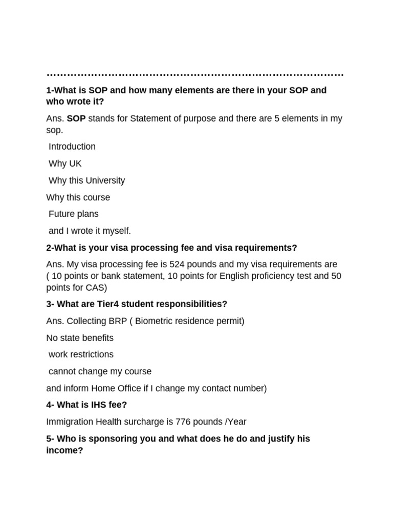 Pre CAS Interview Sep 2025 | PDF | Travel Visa | University
