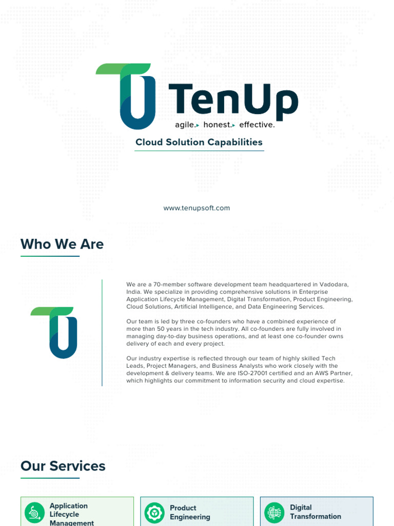 TenUp Software Services Overview | PDF | Cloud Computing | Software As ...