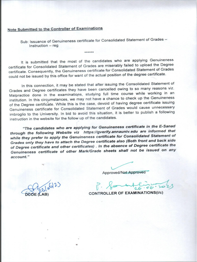 Instruction CSM | PDF