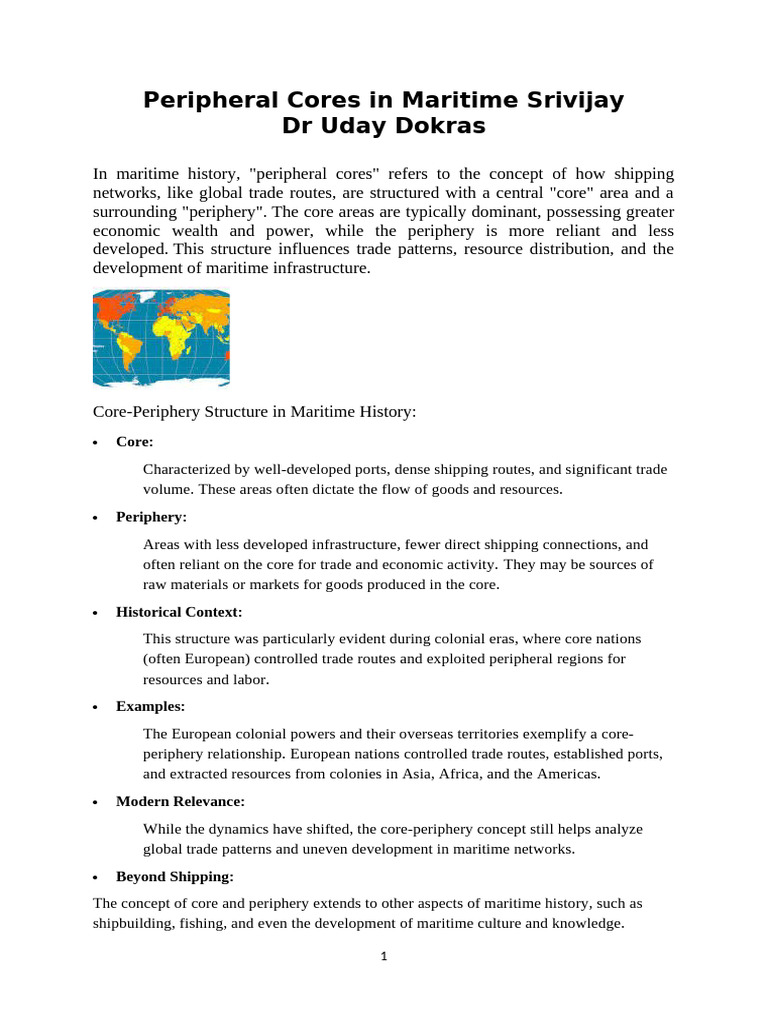 Peripheral Cores in Penninsular Srivijay | PDF