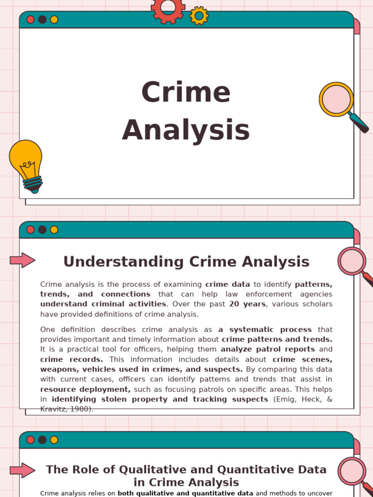 Understanding Crime Analysis Methods | PDF | Crimes | Crime & Violence