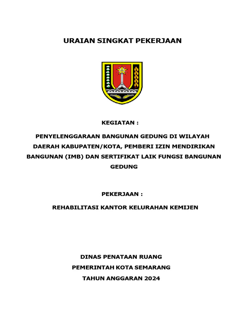 Urain Singkat Pekerjaan | PDF