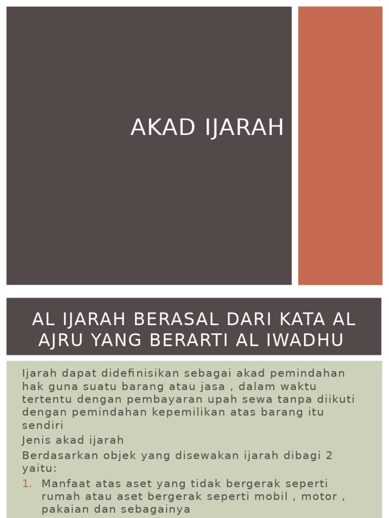 Ppt akad ijarah | PDF