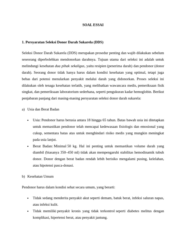 Soal Essai | PDF