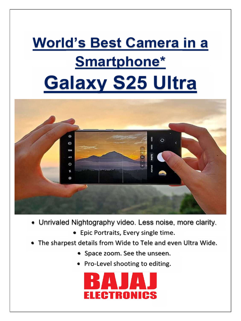 Galaxy S25 Ultra Camera Settings Guide | PDF