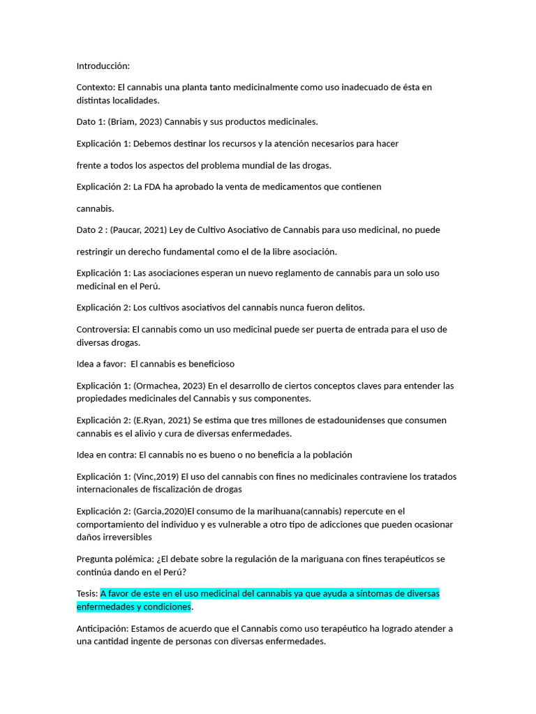 Documento en Equipo Fucipn (1) ÑÑÑÑÑ | PDF | Cannabis (Droga) | Cannabis medicinal