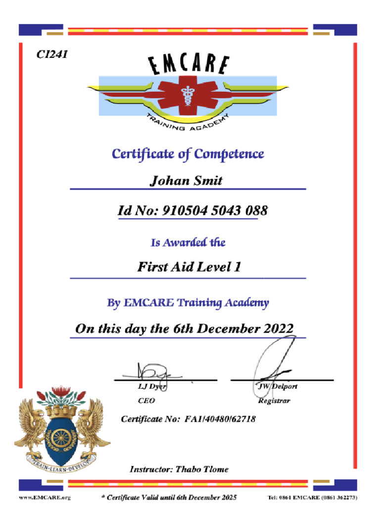 Proof of Qualifications | PDF