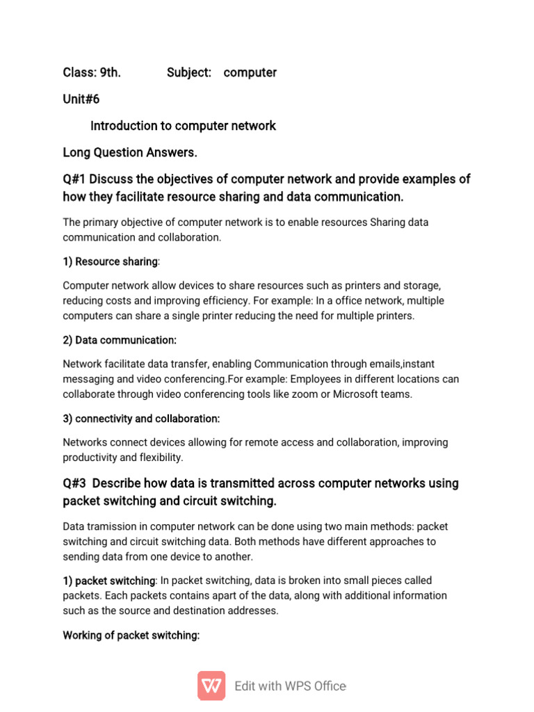 Chap6 Long Question | PDF | Computer Network | Firewall (Computing)