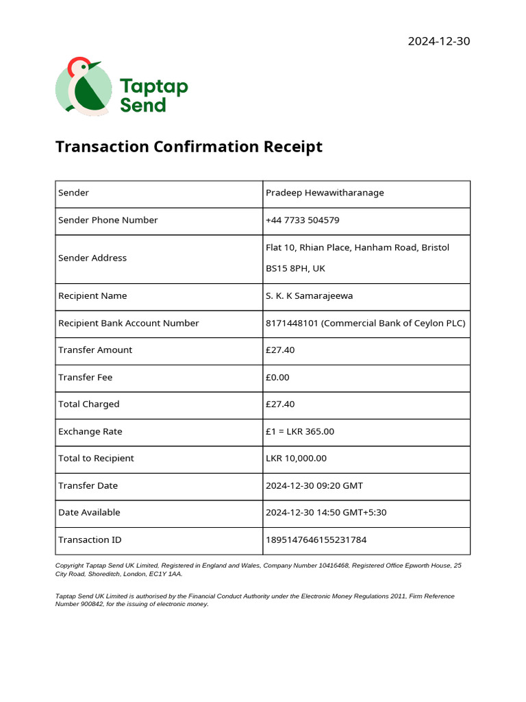Httpstaptapsend Prod User Data.s3.Amazonaws - Comreceipts231784 en GB - PDFX Amz Security Tok | PDF