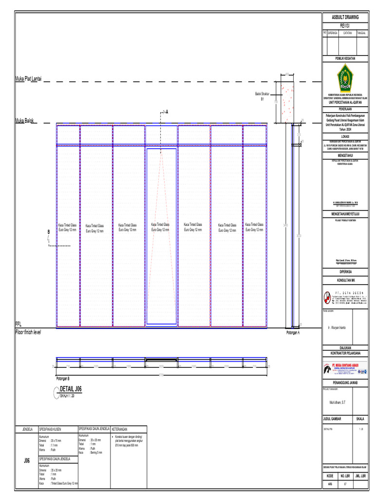 07.denah Detail Kusen Dan Partisi Kaca 3 | PDF