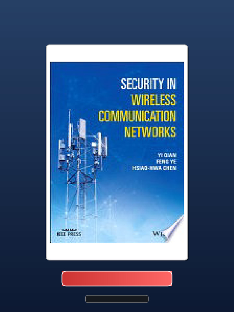 Security in Wireless Communication Networks 1st Edition Yi Qian Digital Access | PDF ...