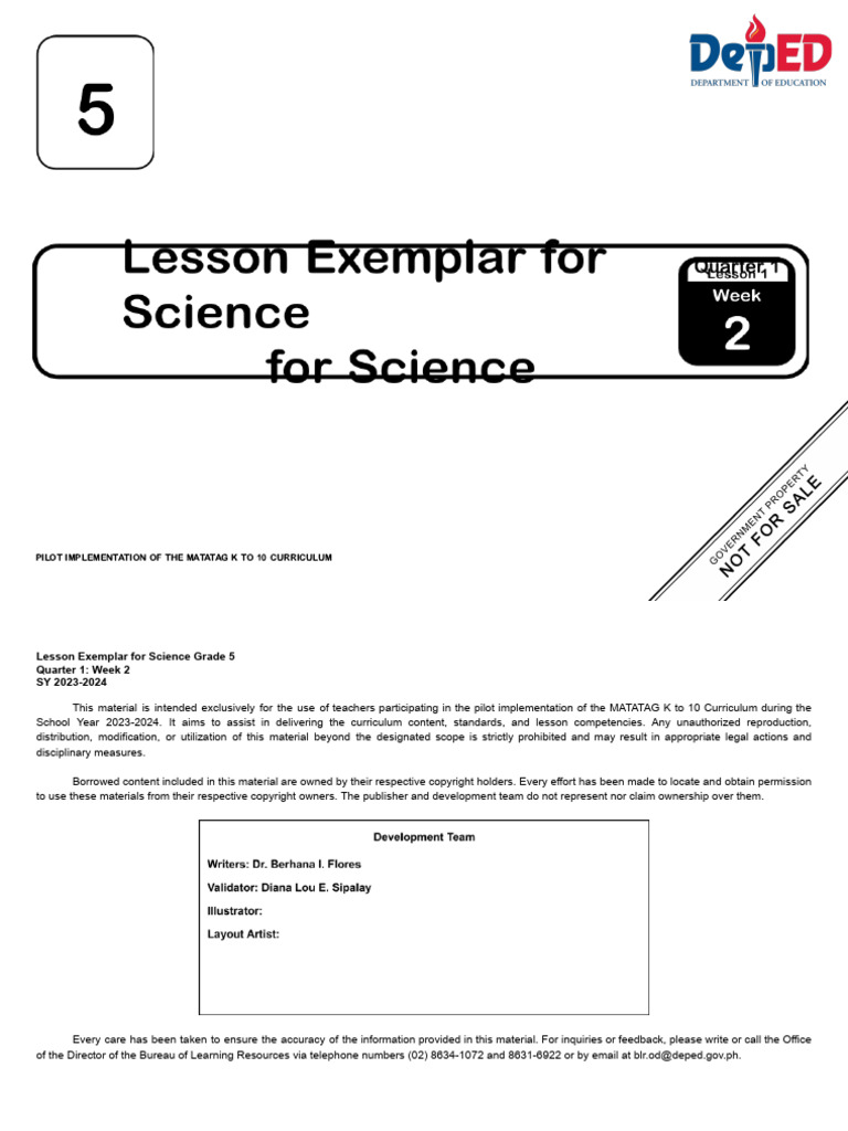 Science 5: Week 2 Matter Properties | PDF | Gases | Volume