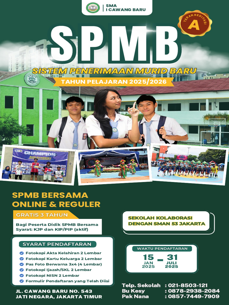 Sma I Cawang Baru | PDF