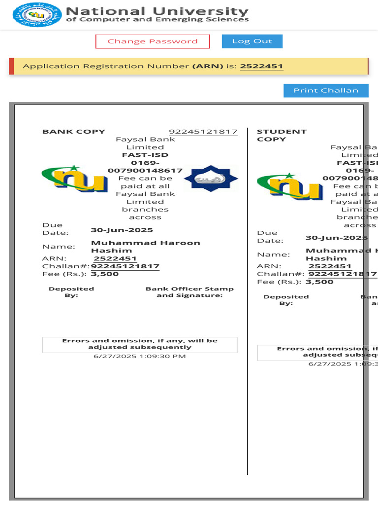 Admission Portal | PDF