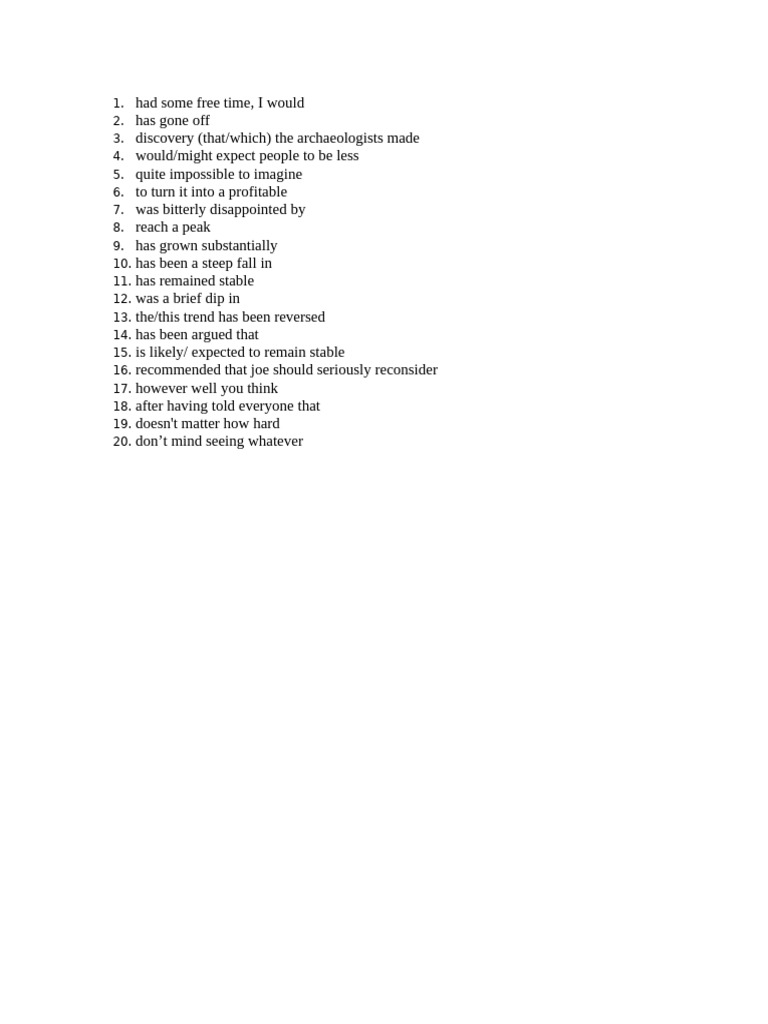 Keys Practice 2 | PDF