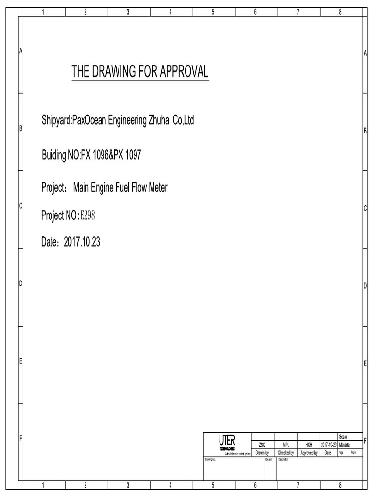 Flow Meter Drawing For Approval | PDF