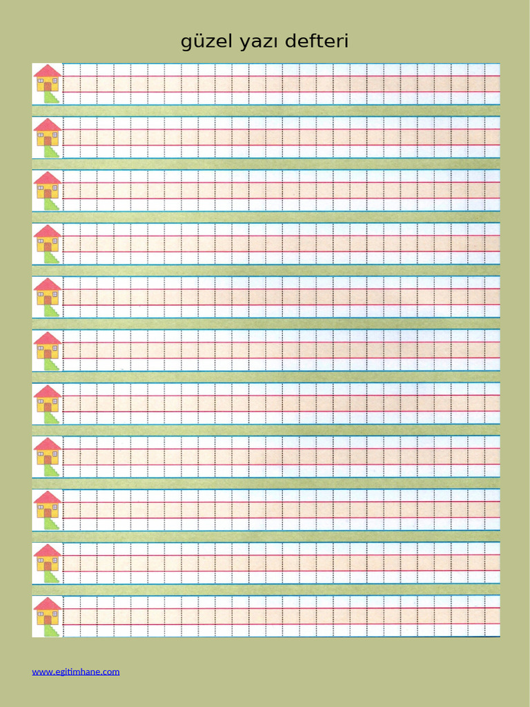 Satırbaşı Evli Dik Kılavuzlu Defter | PDF