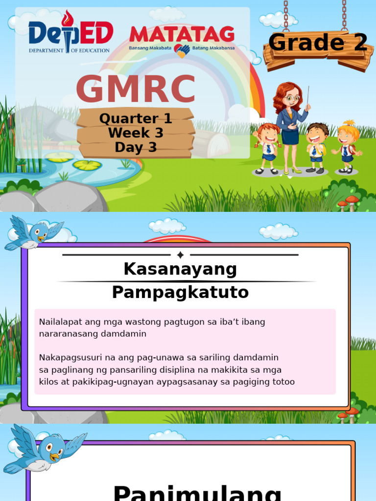 GMRC 2 - Quarter 1 - Week 3 - Day 3 | PDF