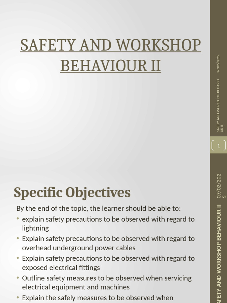 Safety and Workshop Behaviour II | PDF | Inductor | Ac Power Plugs And ...