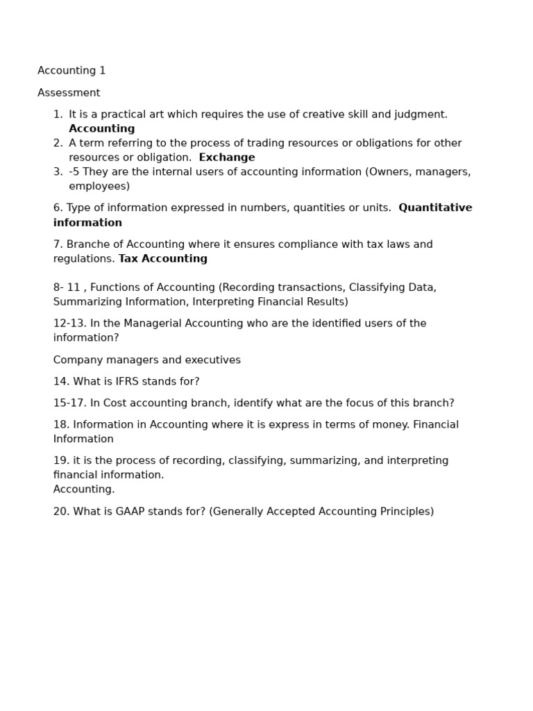 Key Concepts in Accounting Basics | PDF
