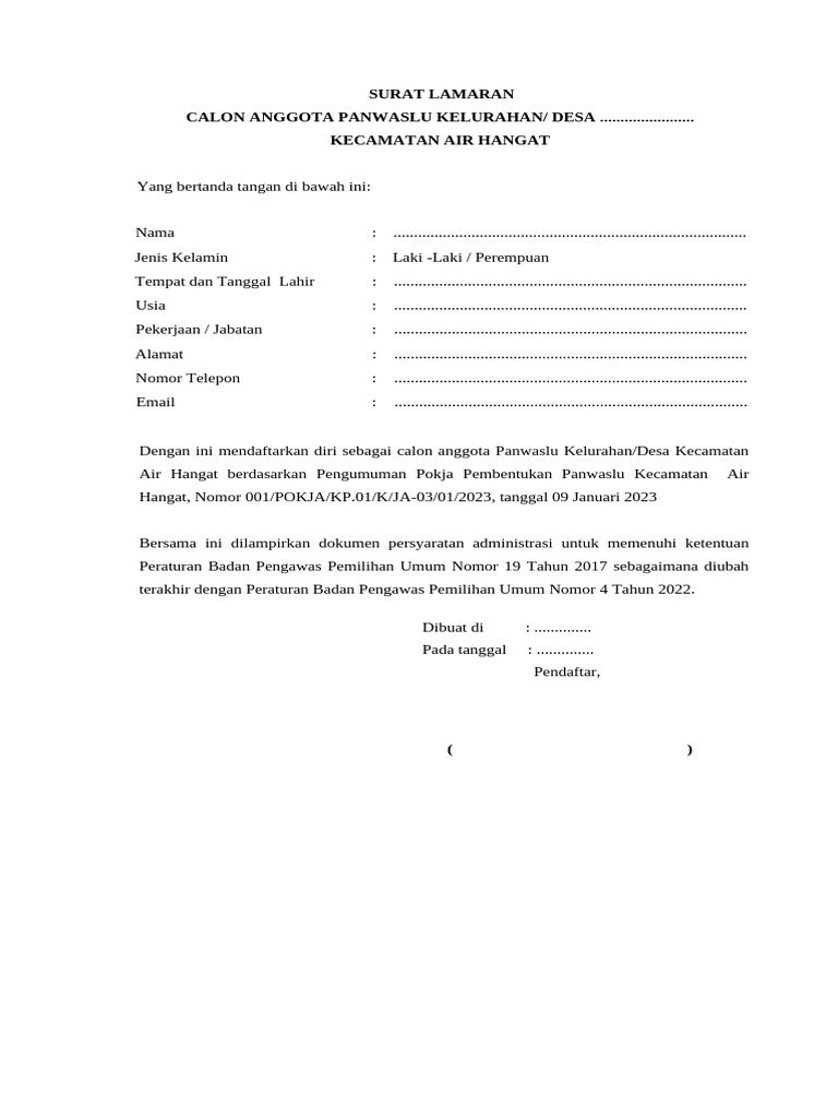 Lampiran Persyaratan Dan Formulir PKD | PDF