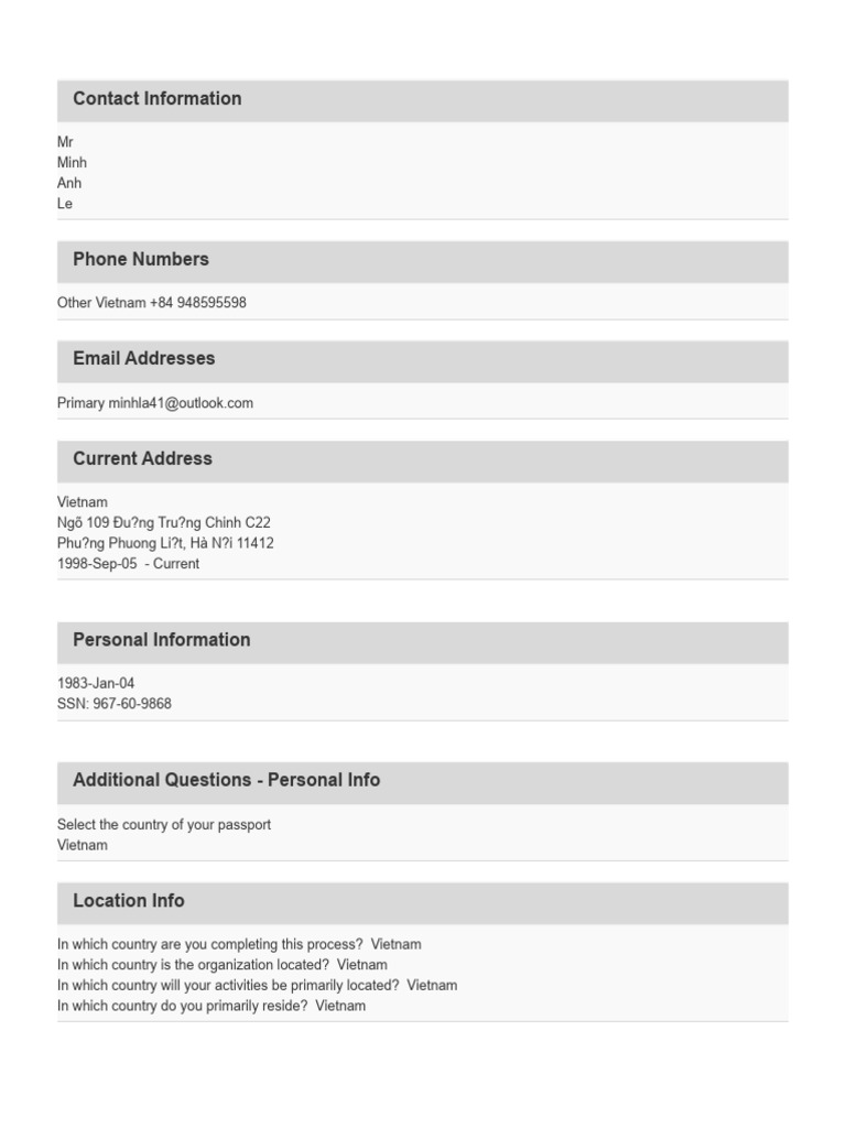 View Completed Forms Sterling | PDF | Identity Document