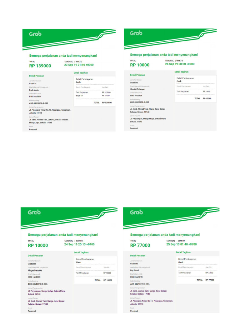 Bon Grab 25 Sep 2019 | PDF