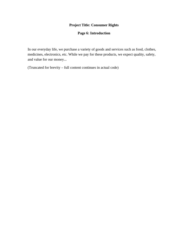 Understanding Consumer Rights Basics | PDF