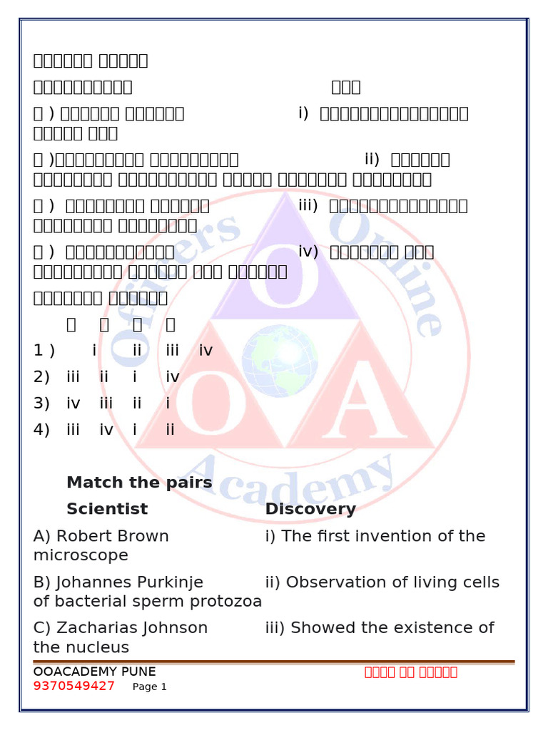 Match The Pairs Scientist Discovery | PDF