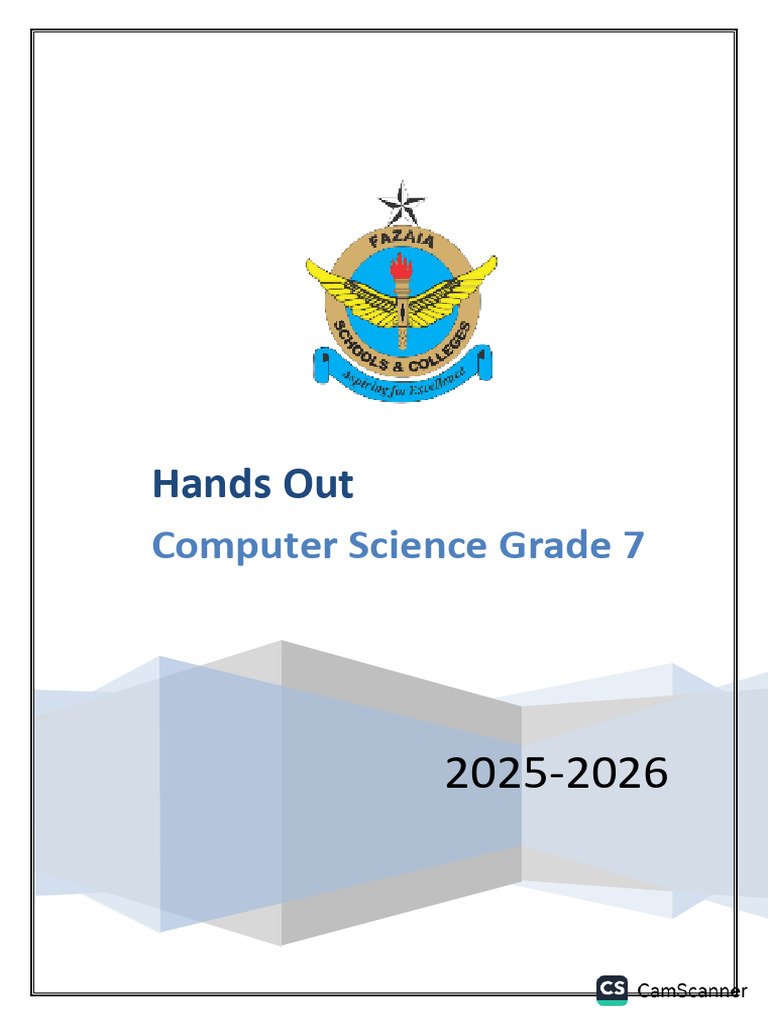Hands Out Class VII 2025 | PDF | Augmented Reality | Usb