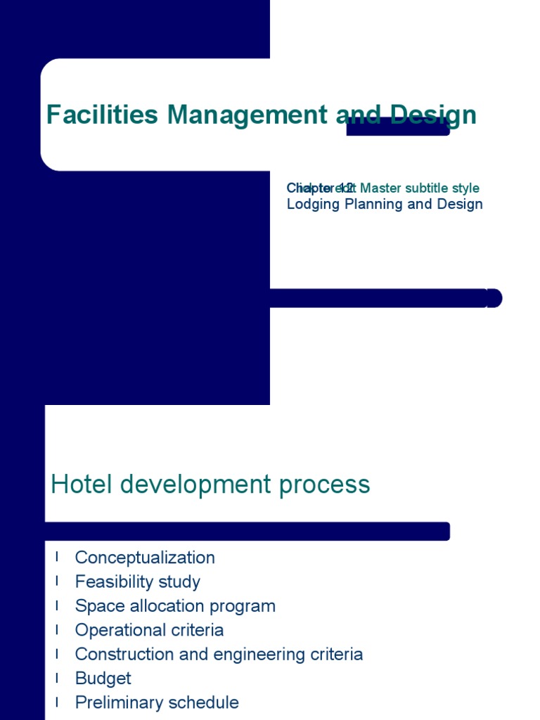Hotel Planning and Design Overview | PDF | Hotel | Restaurants