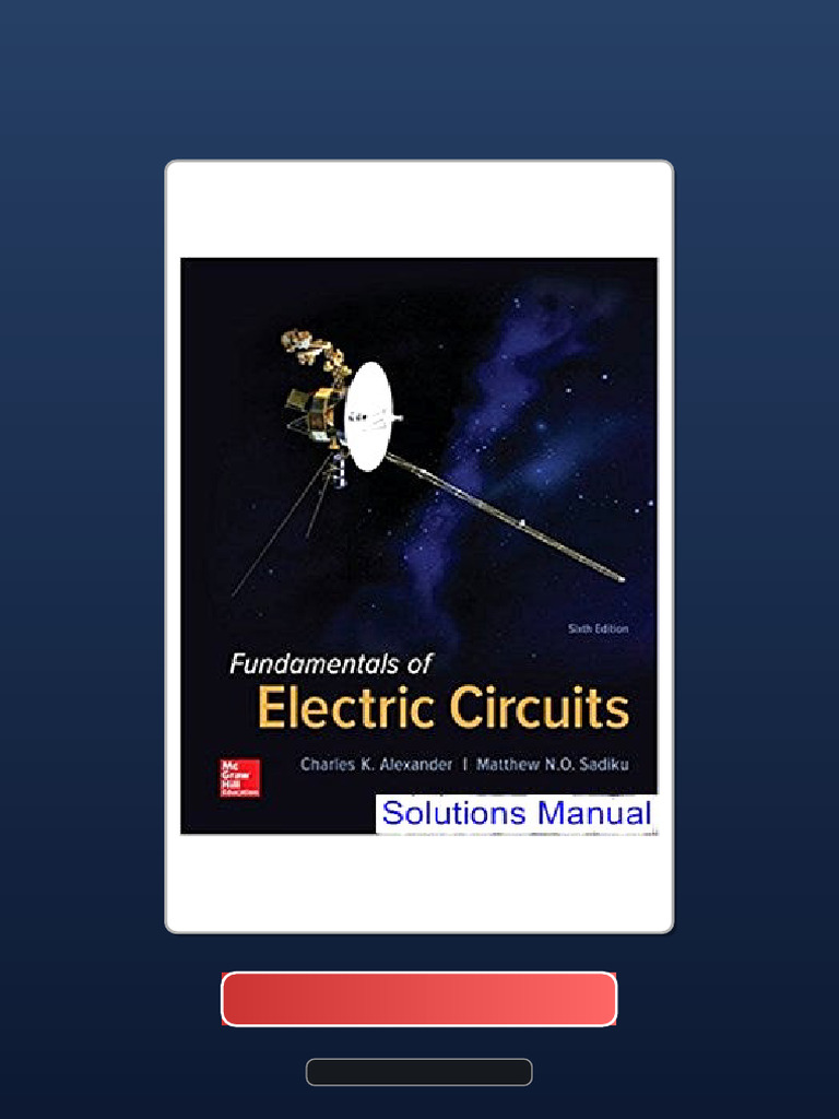 Complete Bundle Fundamentals of Electric Circuits 6th Edition Alexander ...
