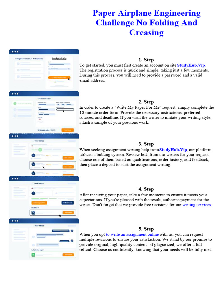 Paper Airplane Engineering Challenge No Folding and Creasing | PDF ...
