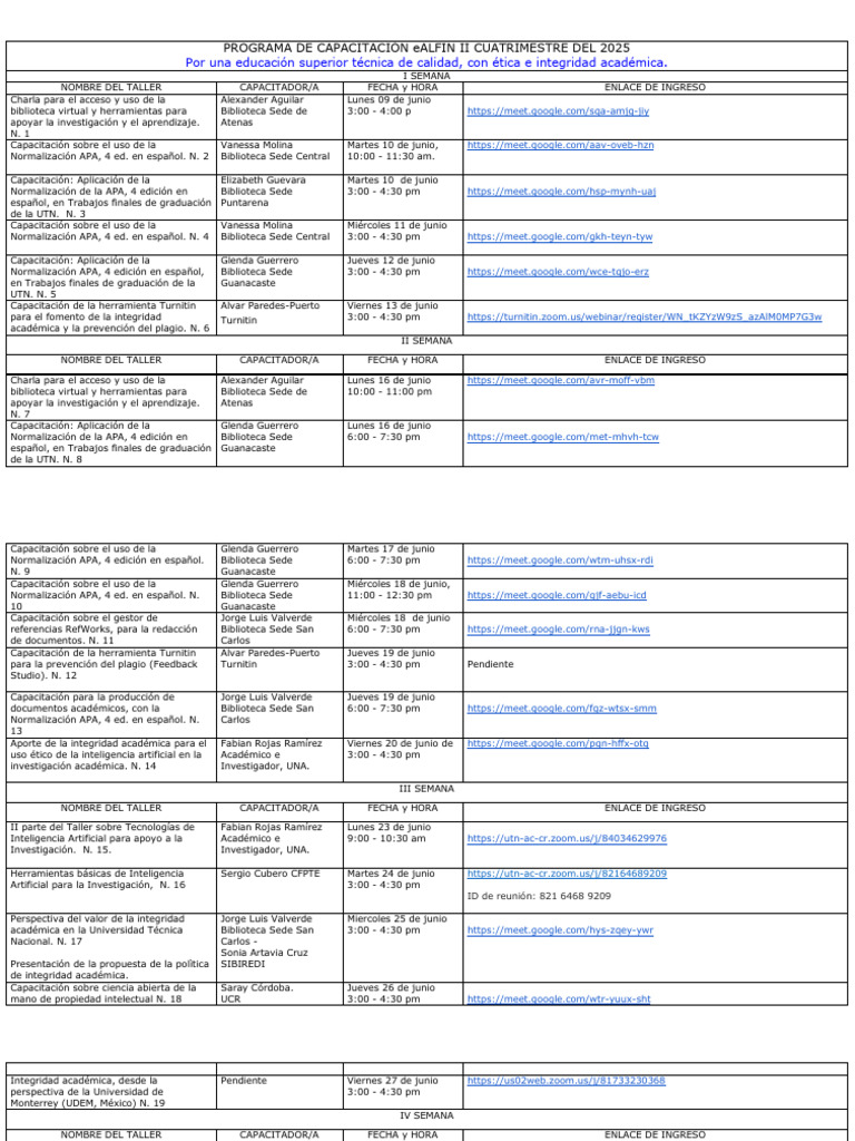 Programacion II Cuatrimestre Programa Alfin | PDF