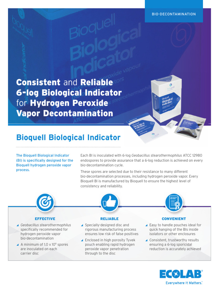 Bioquell BI Product Sheet CRP001 MKT 036 US Rev 3 PDF | PDF