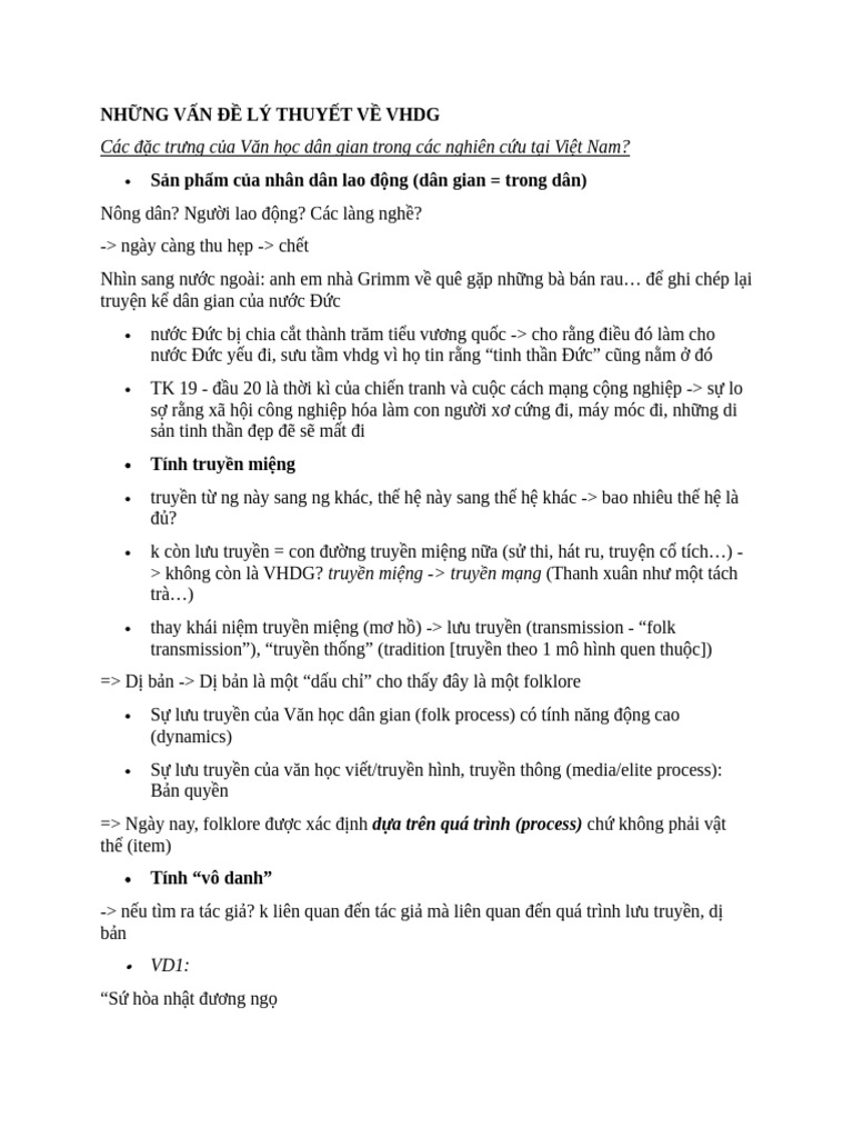 (VHDG) Những Vấn Đề Lý Thuyết | PDF