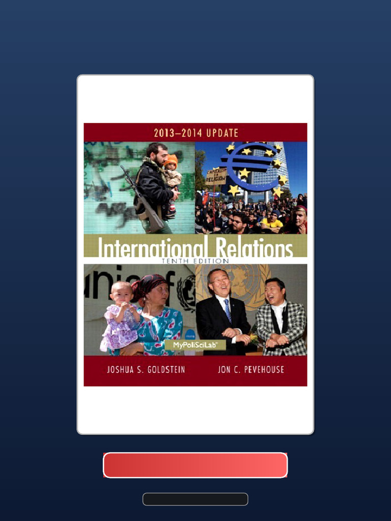 International Relations 10th Edition 20132014 Update Joshua S Goldstein Digital Access | PDF ...