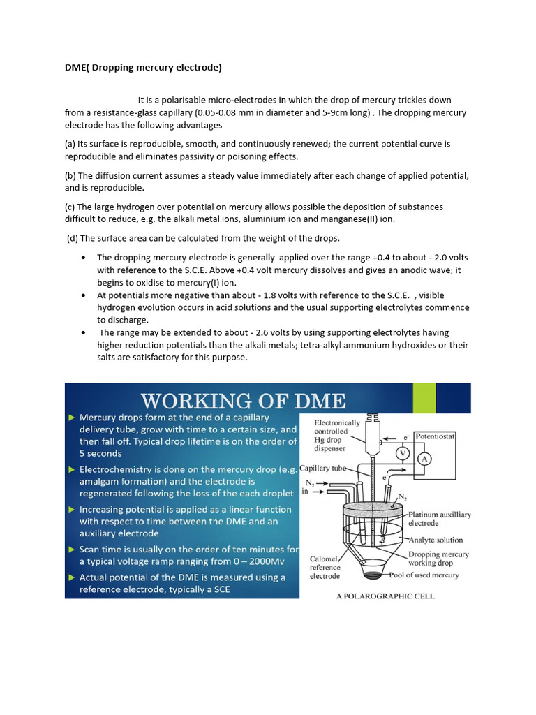 Dropping Mercury Electrode | PDF