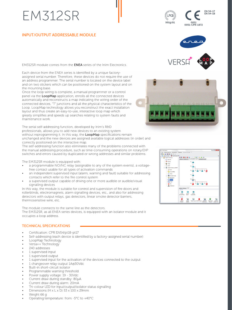 EM312SR Datasheet 110 E0 | PDF | Relay | Electrical Engineering