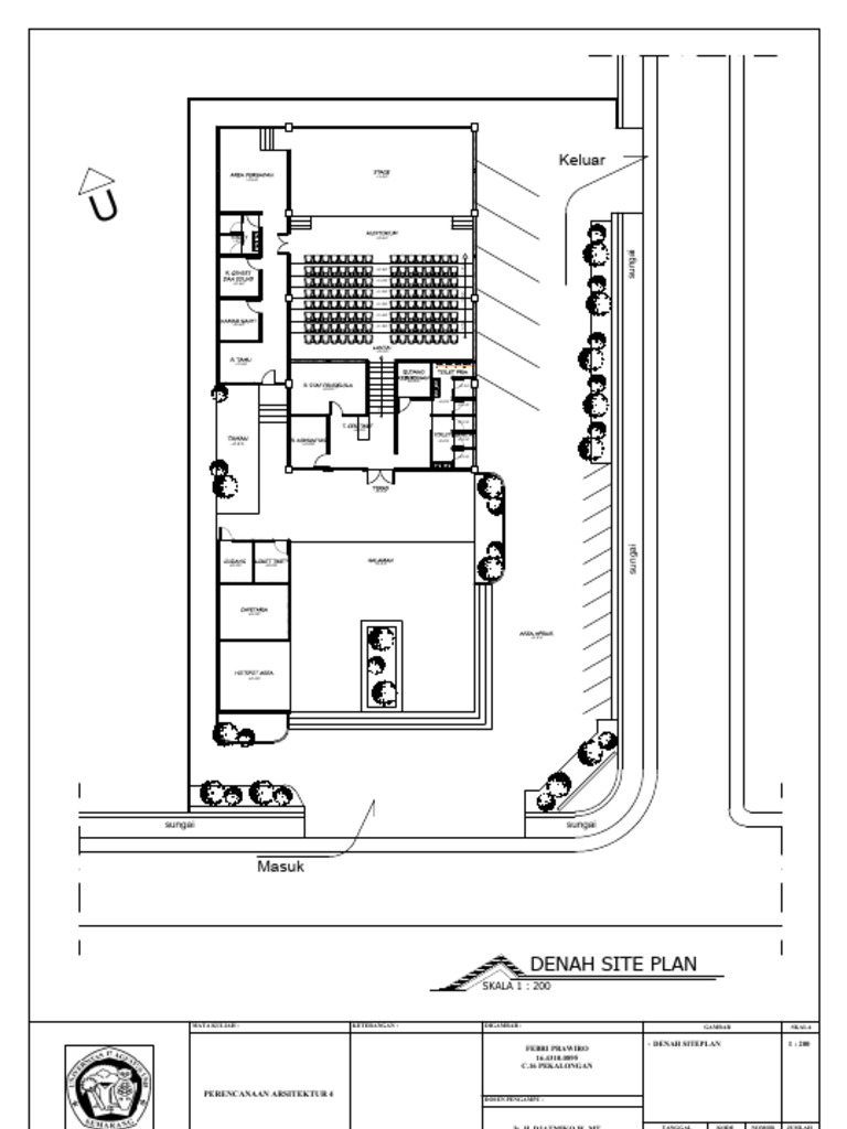 02 Gedung Pertunjukan Siteplan | PDF