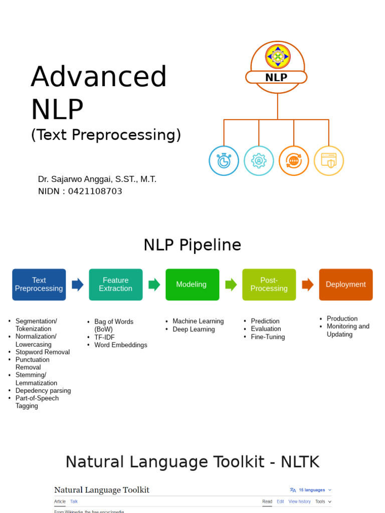 Pertemuan 3 - Preprocessing | PDF | Parsing | Grammar