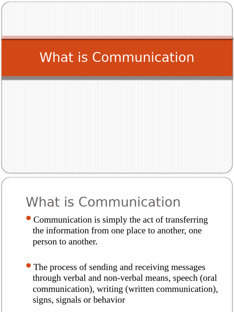 Understanding Communication Basics | PDF