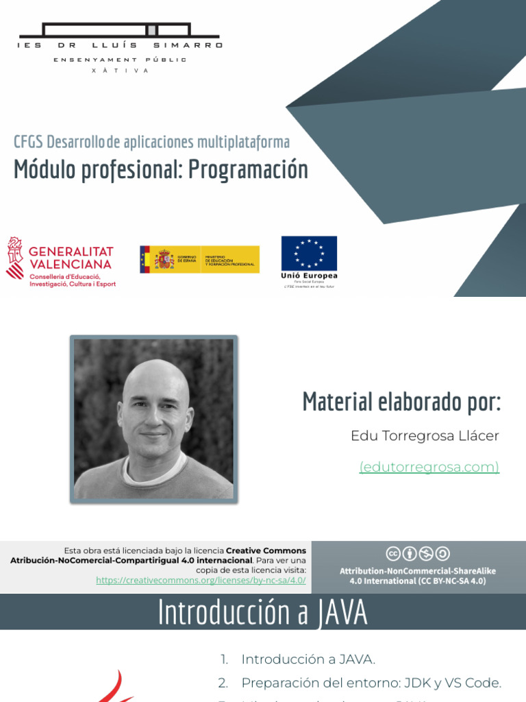 Introducción A JAVA | PDF | máquina virtual de Java | Java (lenguaje de ...