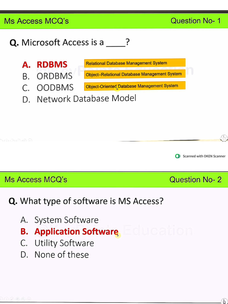 MS Access | PDF