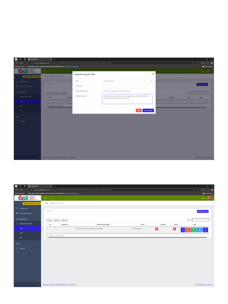 Panduan Pengisian Rapor P5ra | PDF
